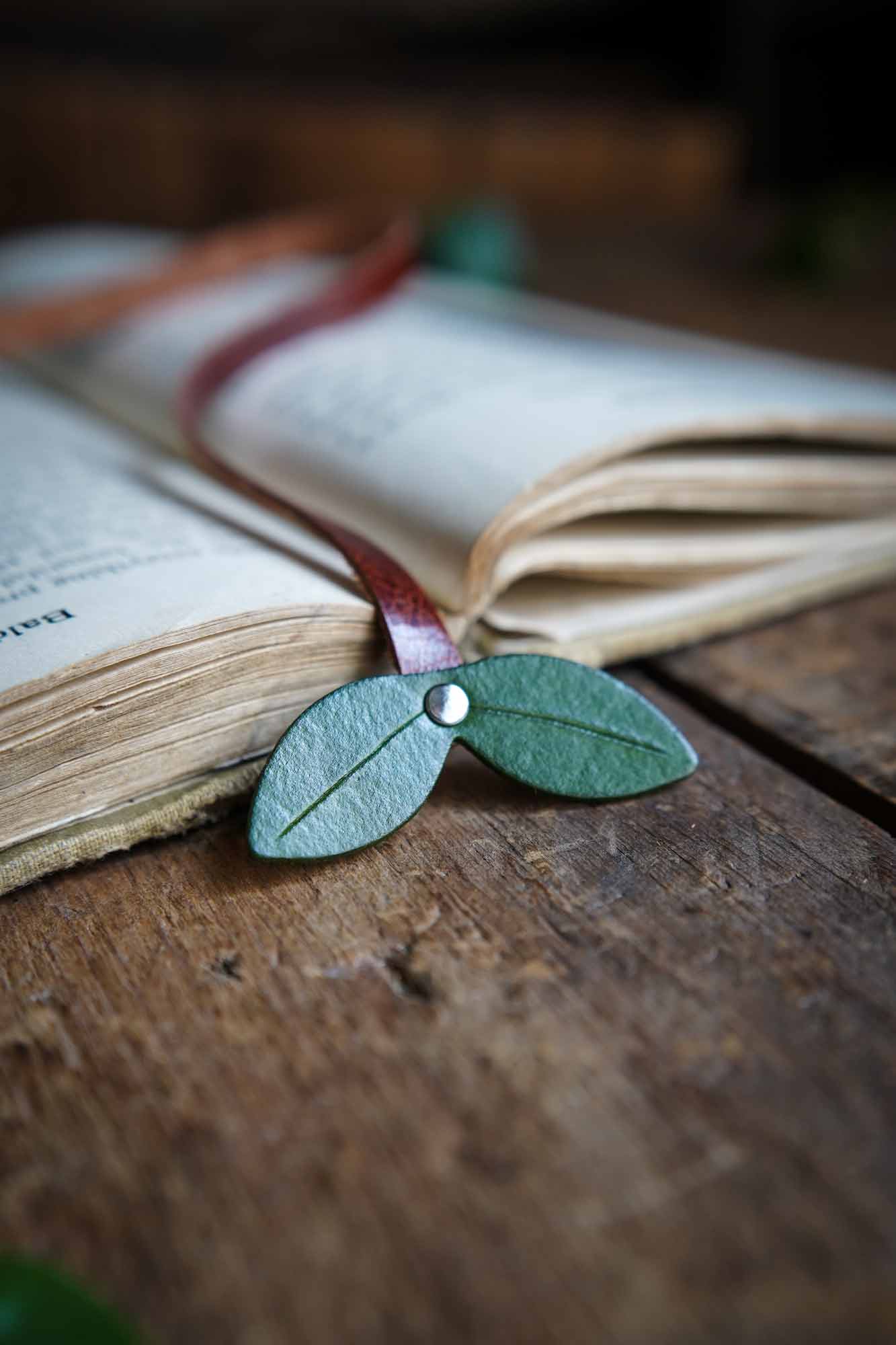 Seedling Bookmark - Recycled Leather - Made In Canada - Hammerthreads