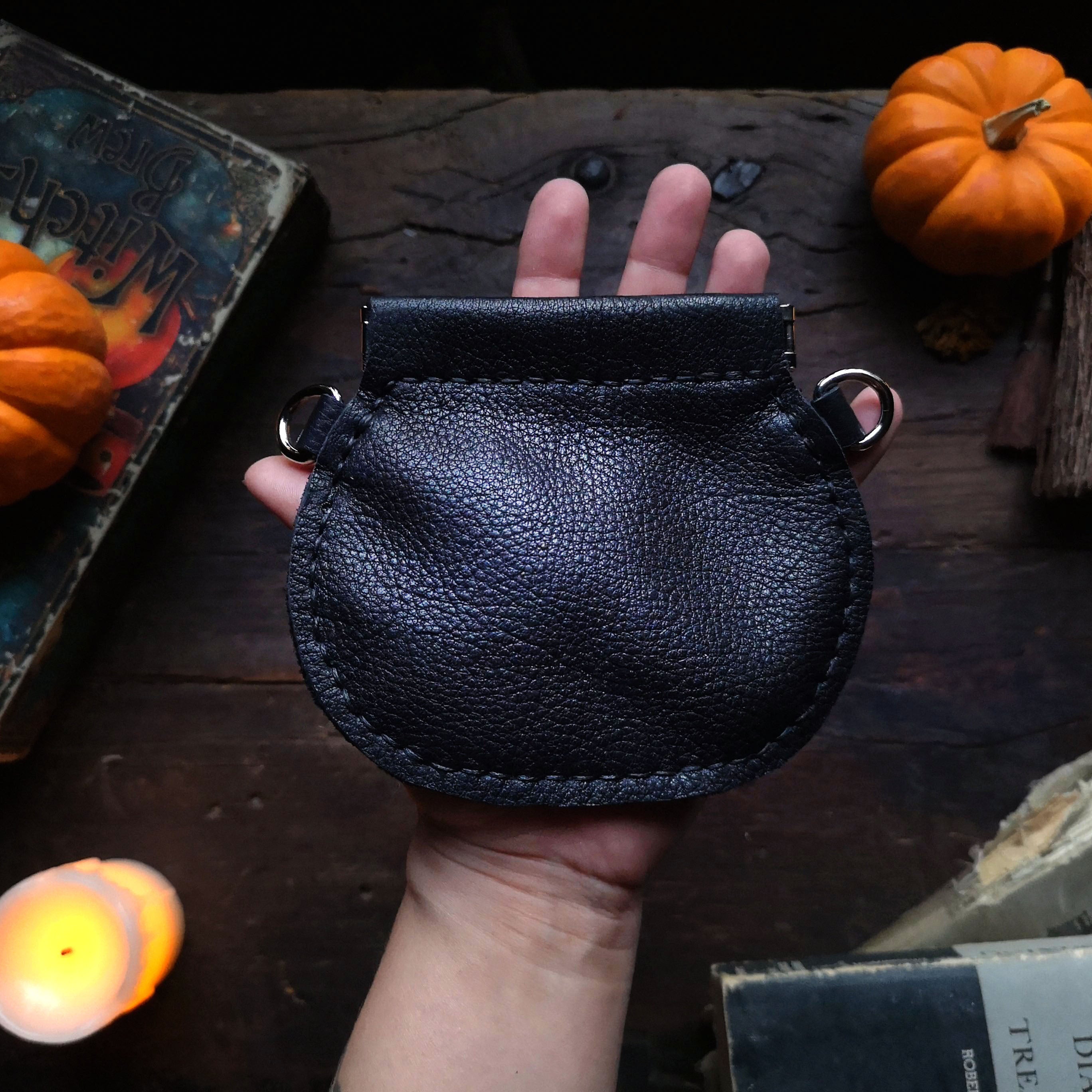 Cauldron Pinch Pouch - Handmade Leather Bag - Made In Canada ...