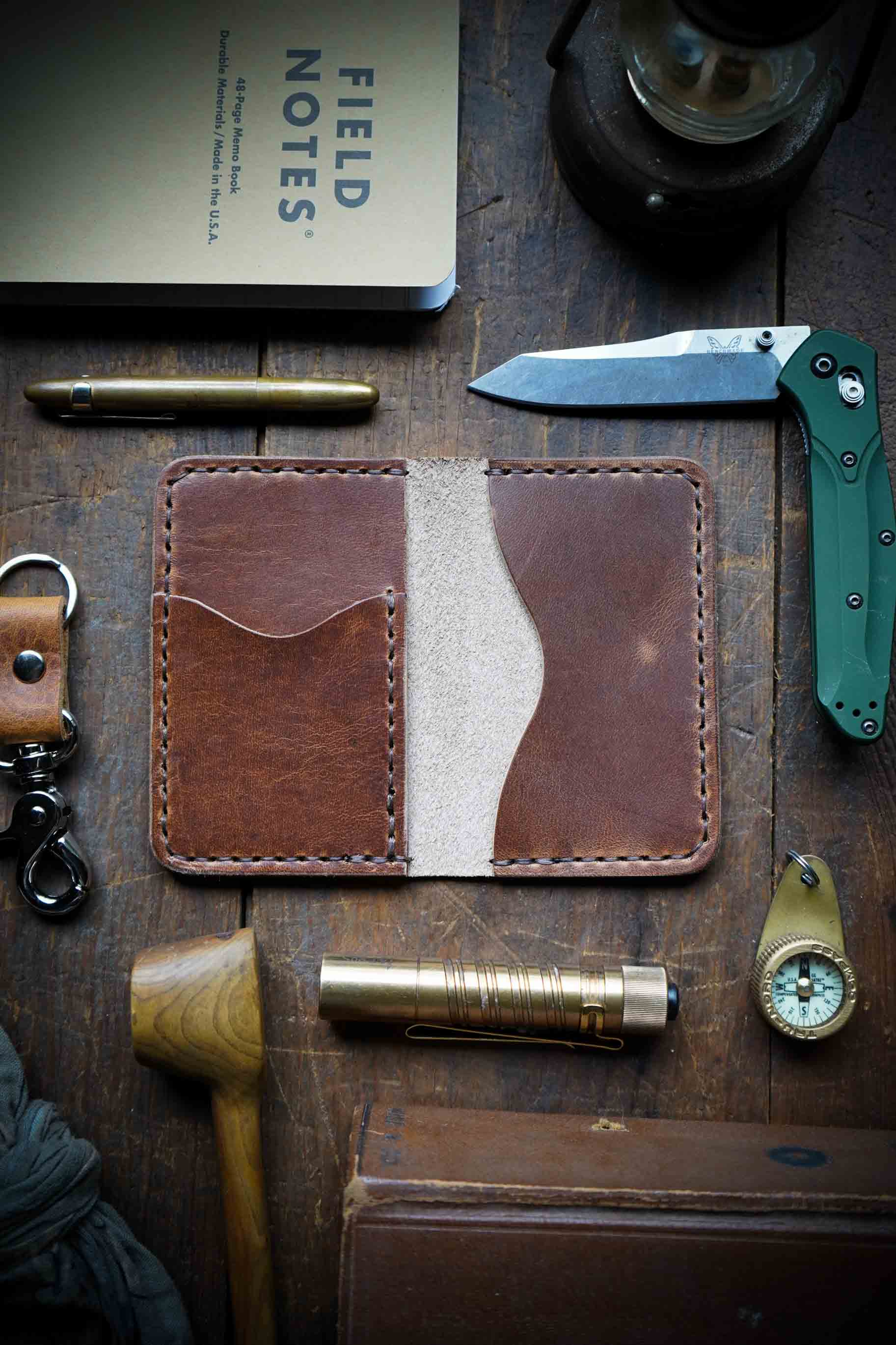 Hawse - Folding Leather Card Wallet - Handmade In Canada – Hammerthreads